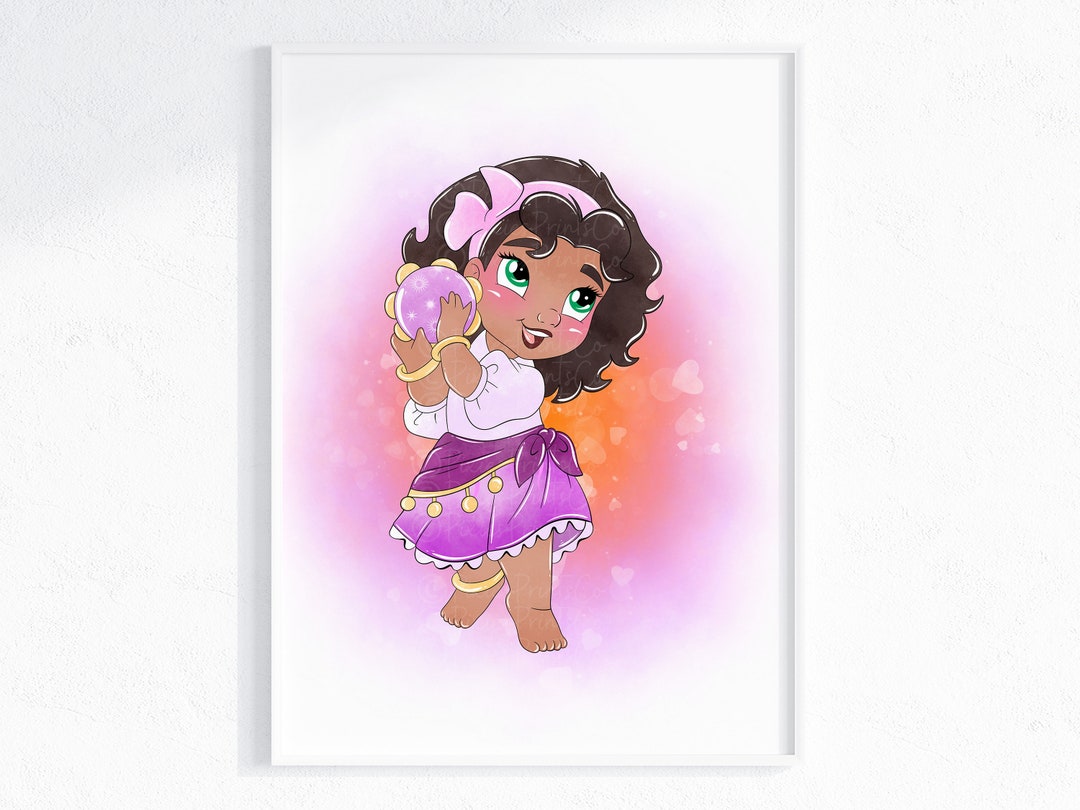 Toddler Esmeralda the Hunchback of Notre Dame Wall Print / the ...