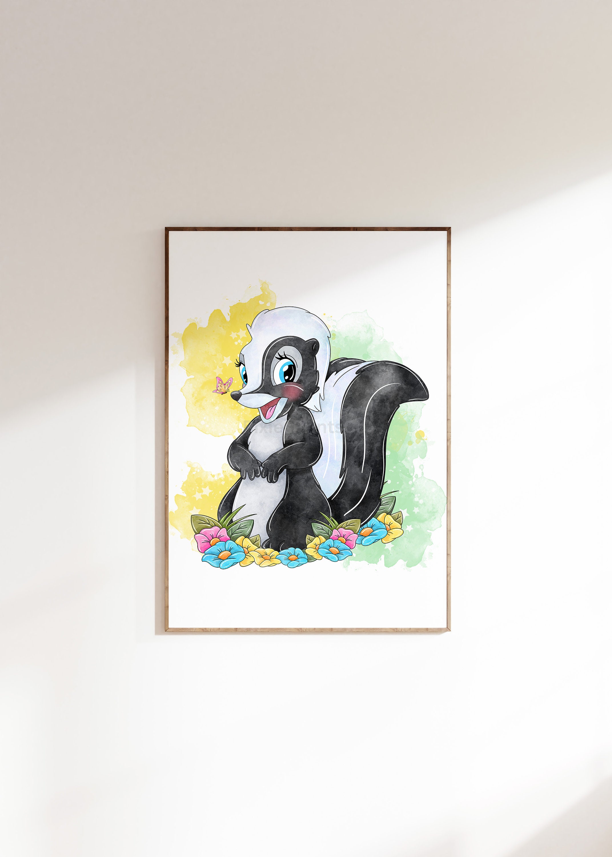 Flower From Bambi Wall Print / Flower Bambi / Bambi Movie Decor / Bambi ...