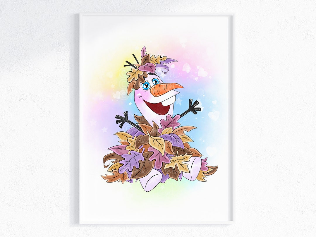 Olaf Wall Print / Olaf Digital Wall Art / Autumn Olaf / Olaf Frozen ...
