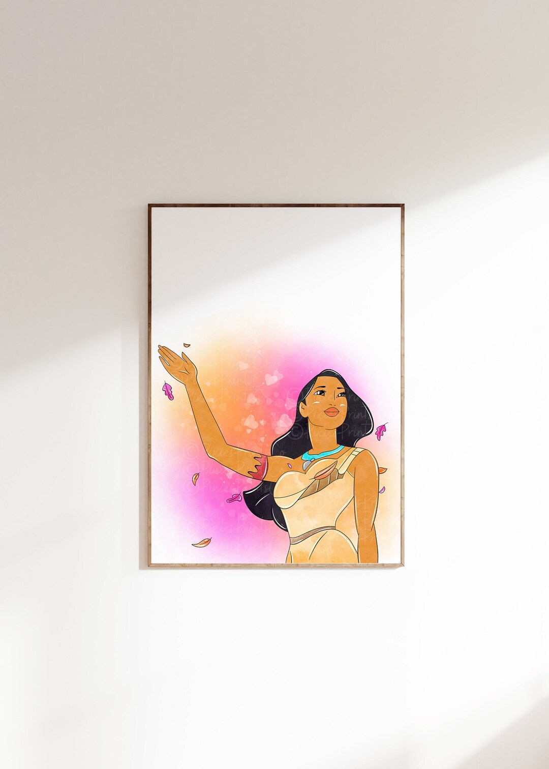 Pocahontas Wall Print / Pocahontas Digital Download / Pocahontas Wall ...