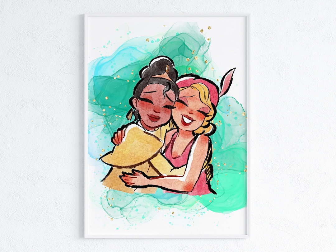 The Princess and the Frog Princess Tiana & Charlotte La Bouff Wall ...