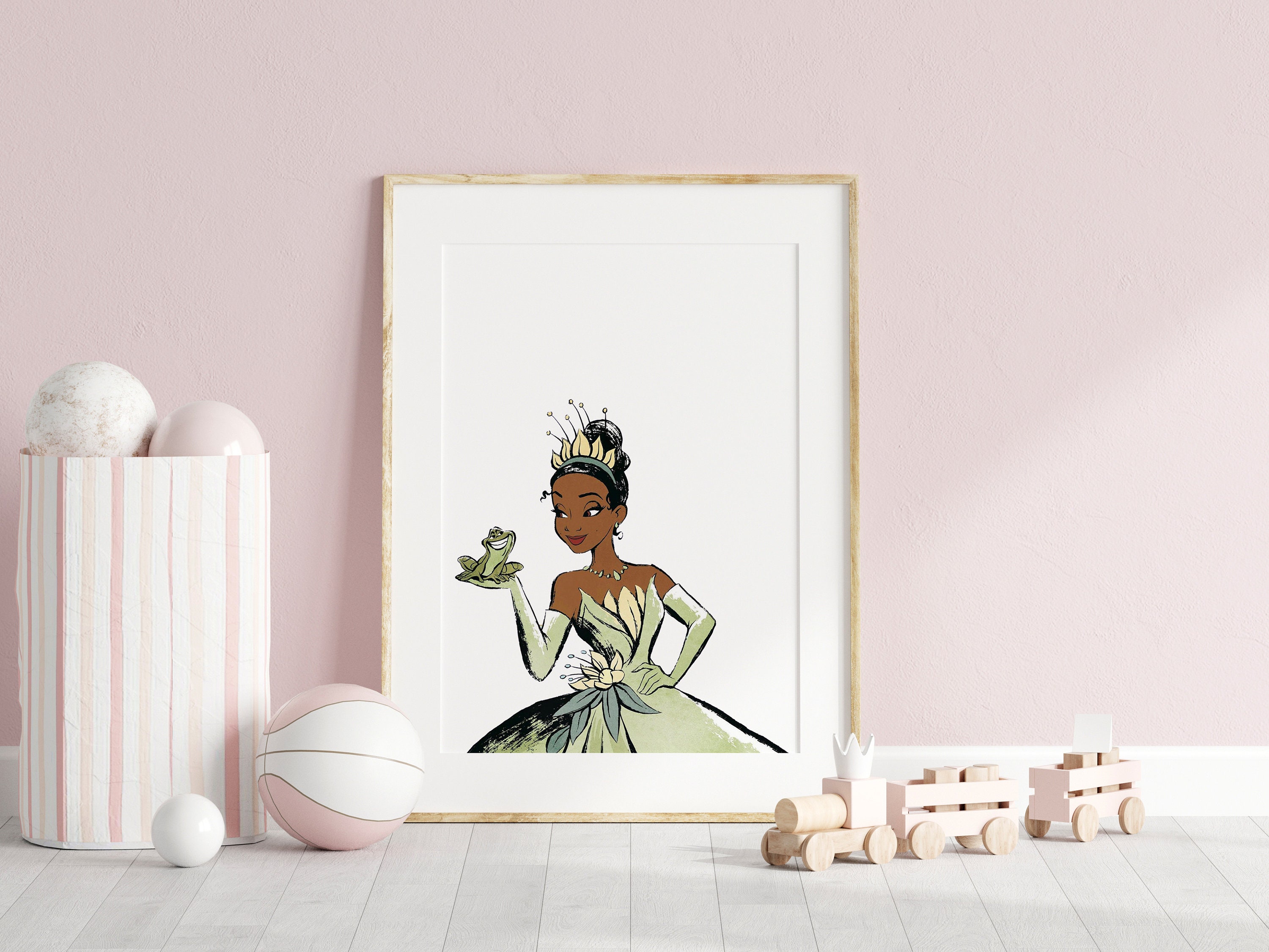 Princess Tiana Wall Art / Princess & the Frog Printable Wall Art ...