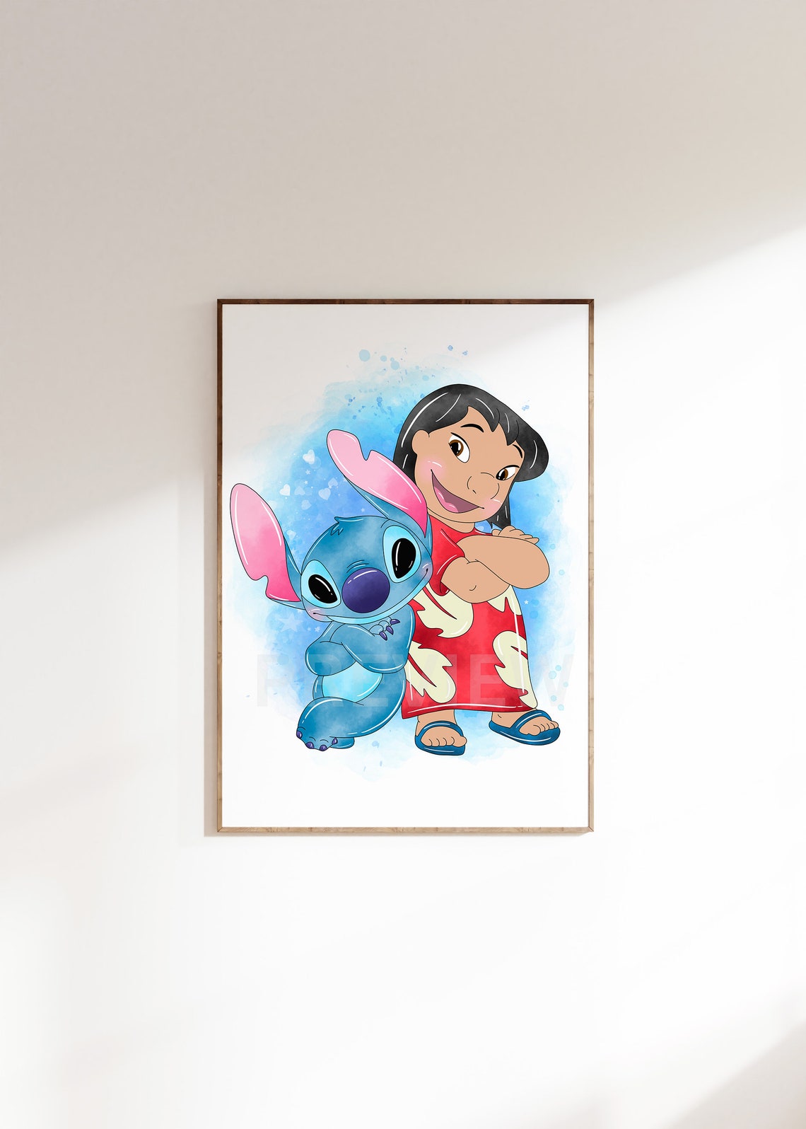 Lilo & Stitch Movie Wall Art Print / Lilo and Stitch Digital Art ...