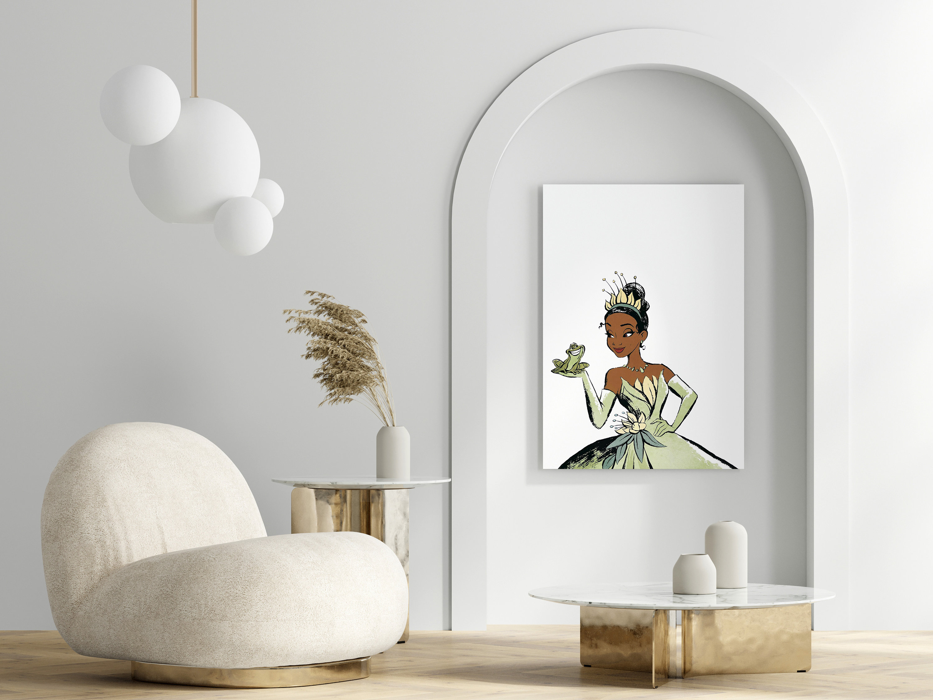 Princess Tiana Wall Art / Princess & the Frog Printable Wall Art ...