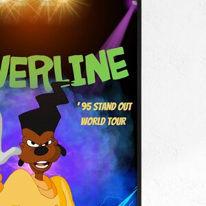 A Goofy Movie Powerline "stand Out" World Tour Poster / Powerline A ...