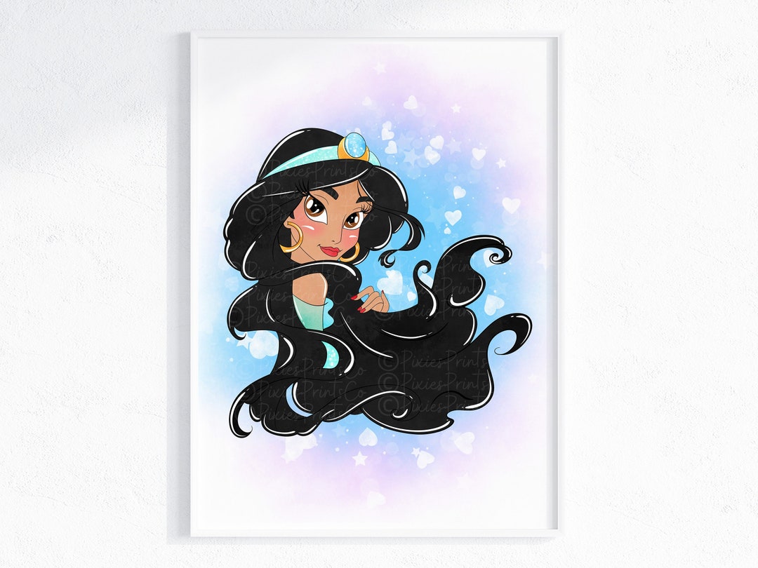 Princess Jasmine From Aladdin Wall Art / Aladdin Princess Jasmine ...