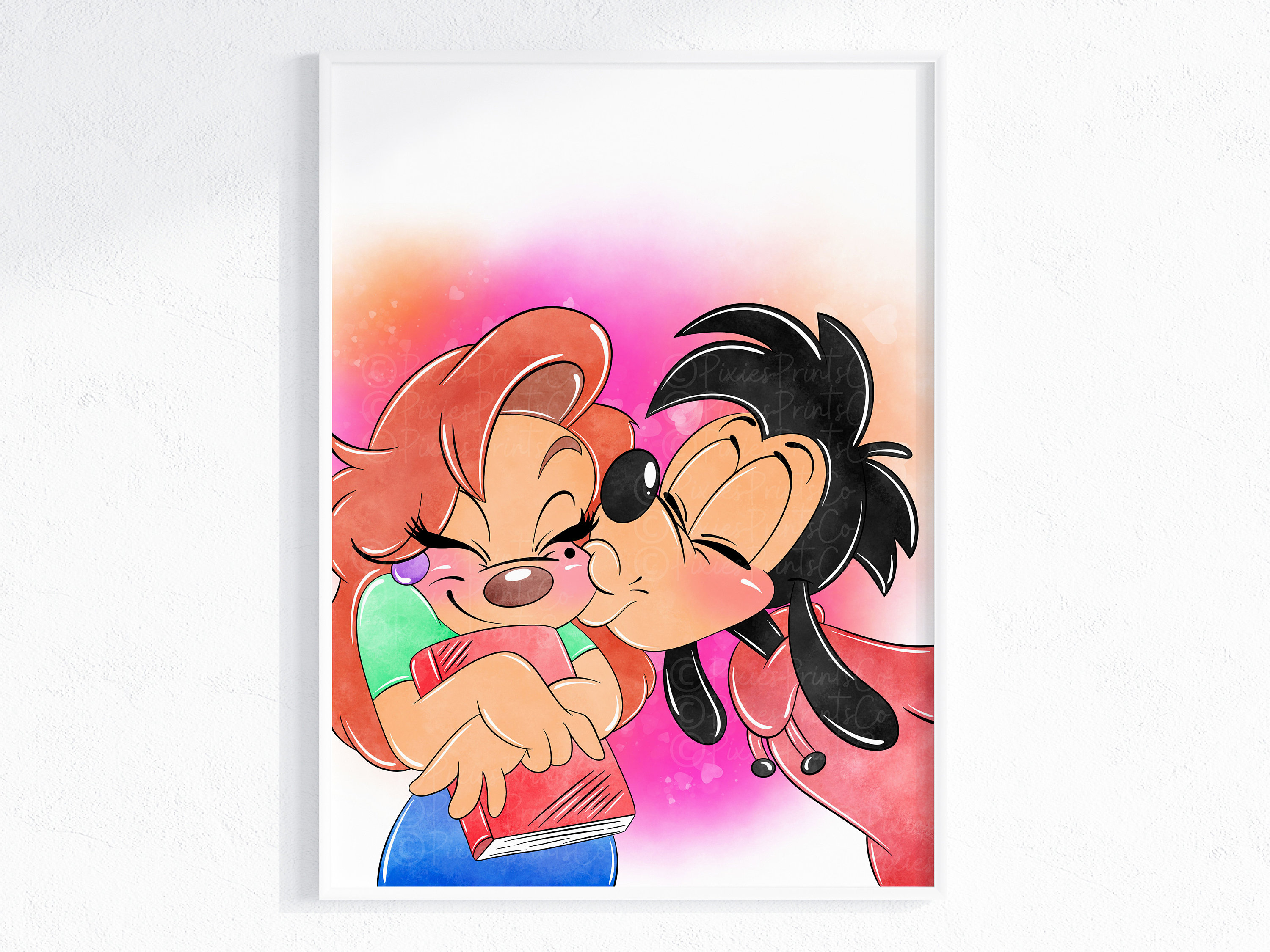 A Goofy Movie Max & Roxanne Wall Print / Max Roxanne Goofy Movie Home ...