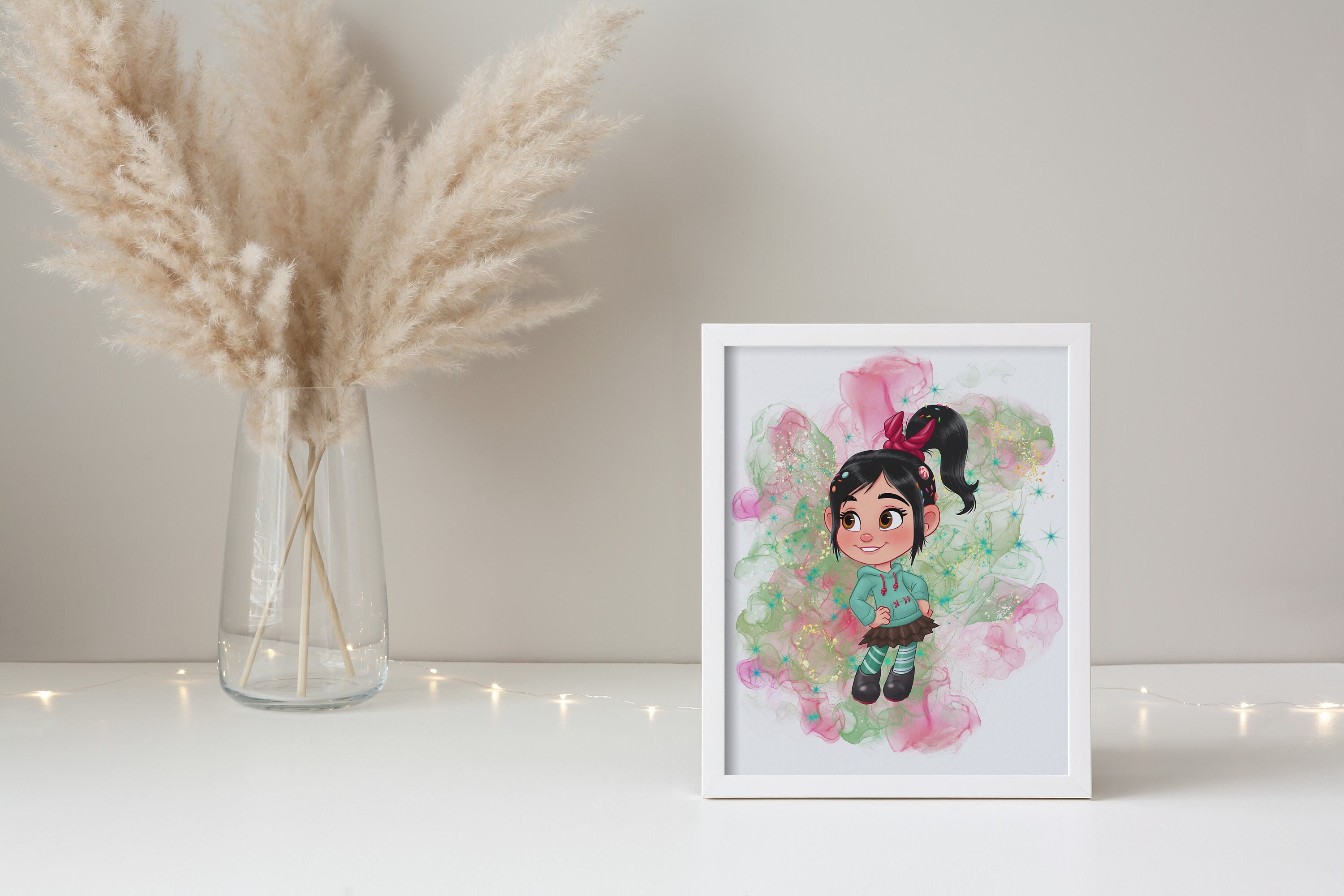 Wreck It Ralph Vanellope Von Schweetz Christmas Wall Print / Wreck-it ...