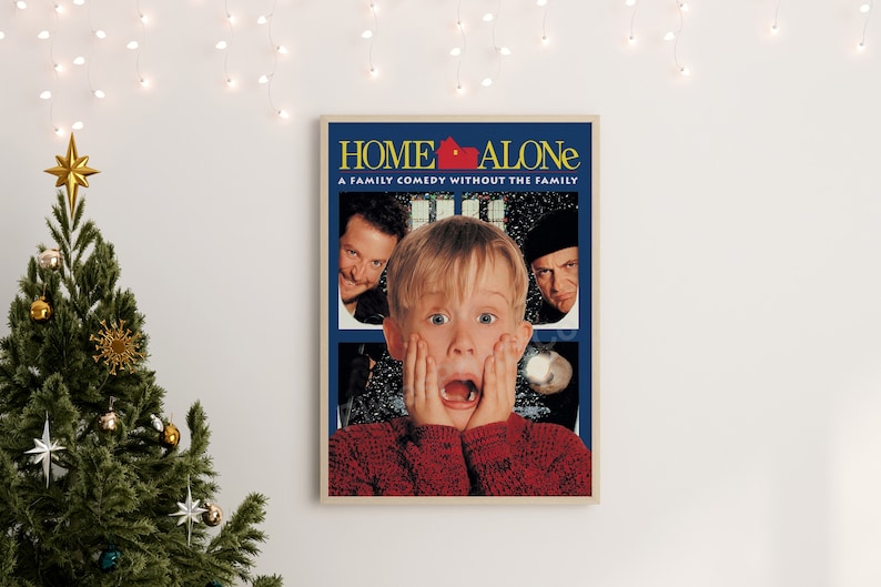 Home Alone Kevin Mccallister Christmas Wall Print / Home Alone Movie ...