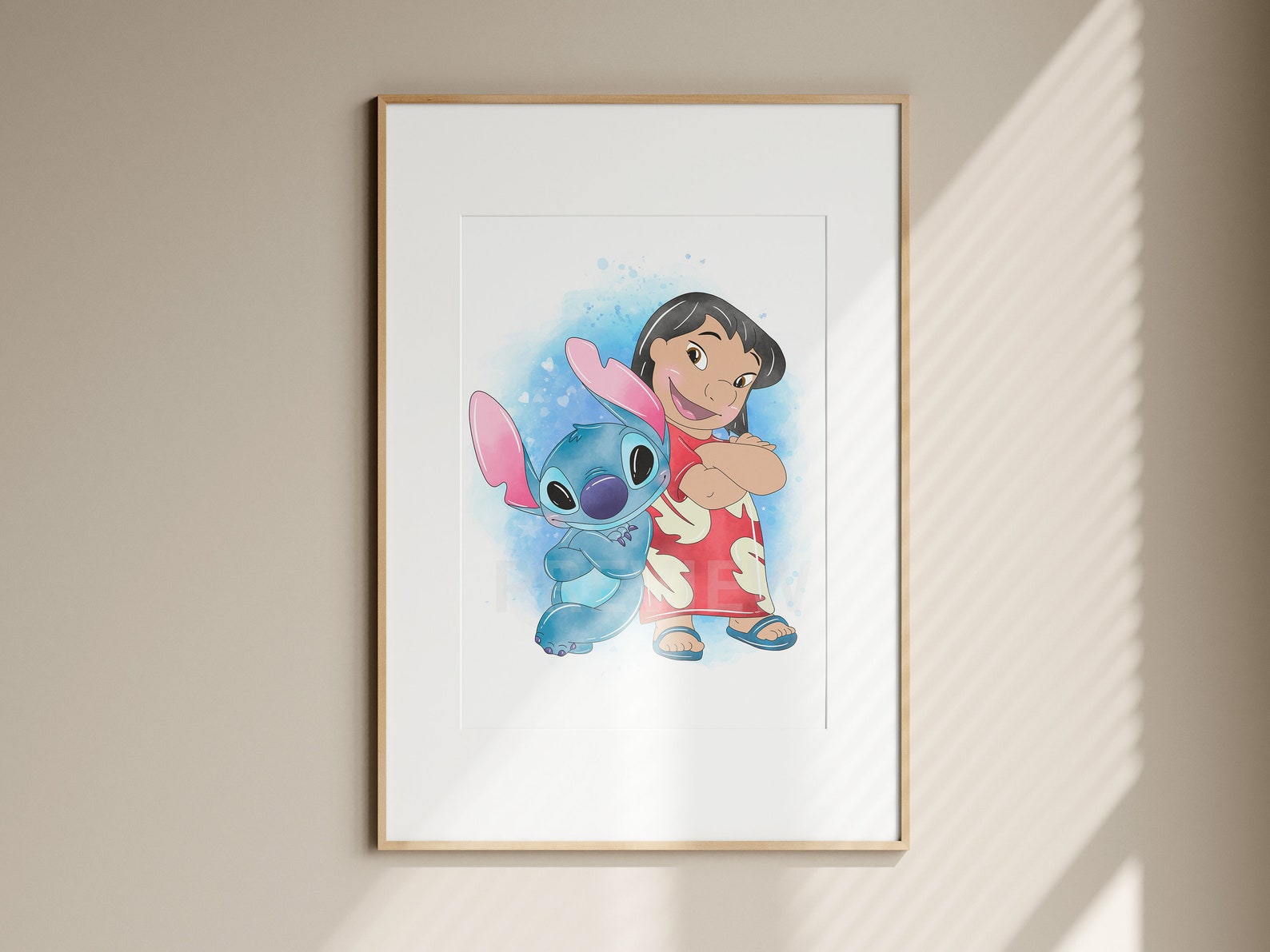 Lilo & Stitch Movie Wall Art Print / Lilo and Stitch Digital Art ...