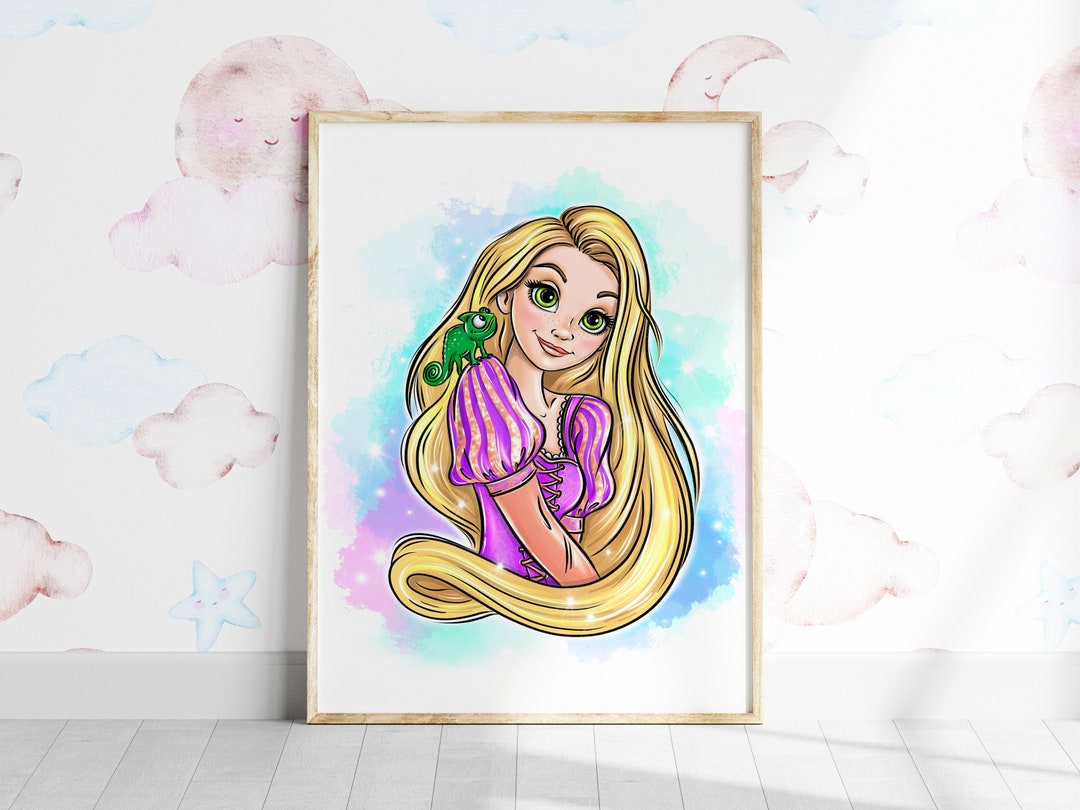 Rapunzel & Pascal Wall Art / Tangled Wall Print / Printable Wall Art ...