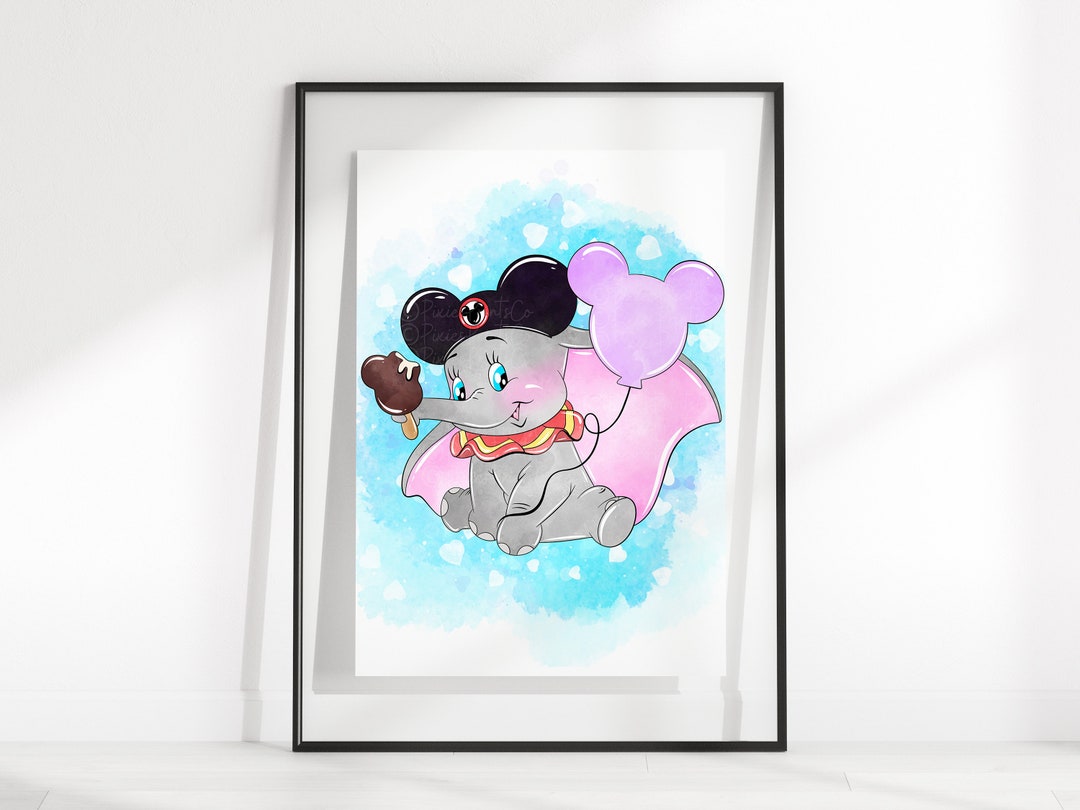 Dumbo Park Days Digital Wall Print / Dumbo Wall Art / Dumbo Nursery ...