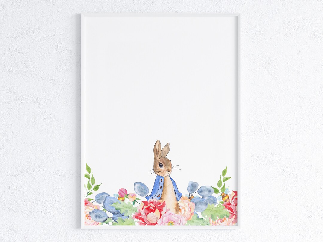 Peter Rabbit Wall Print / Easter Wall Art / Peter Rabbit - Etsy