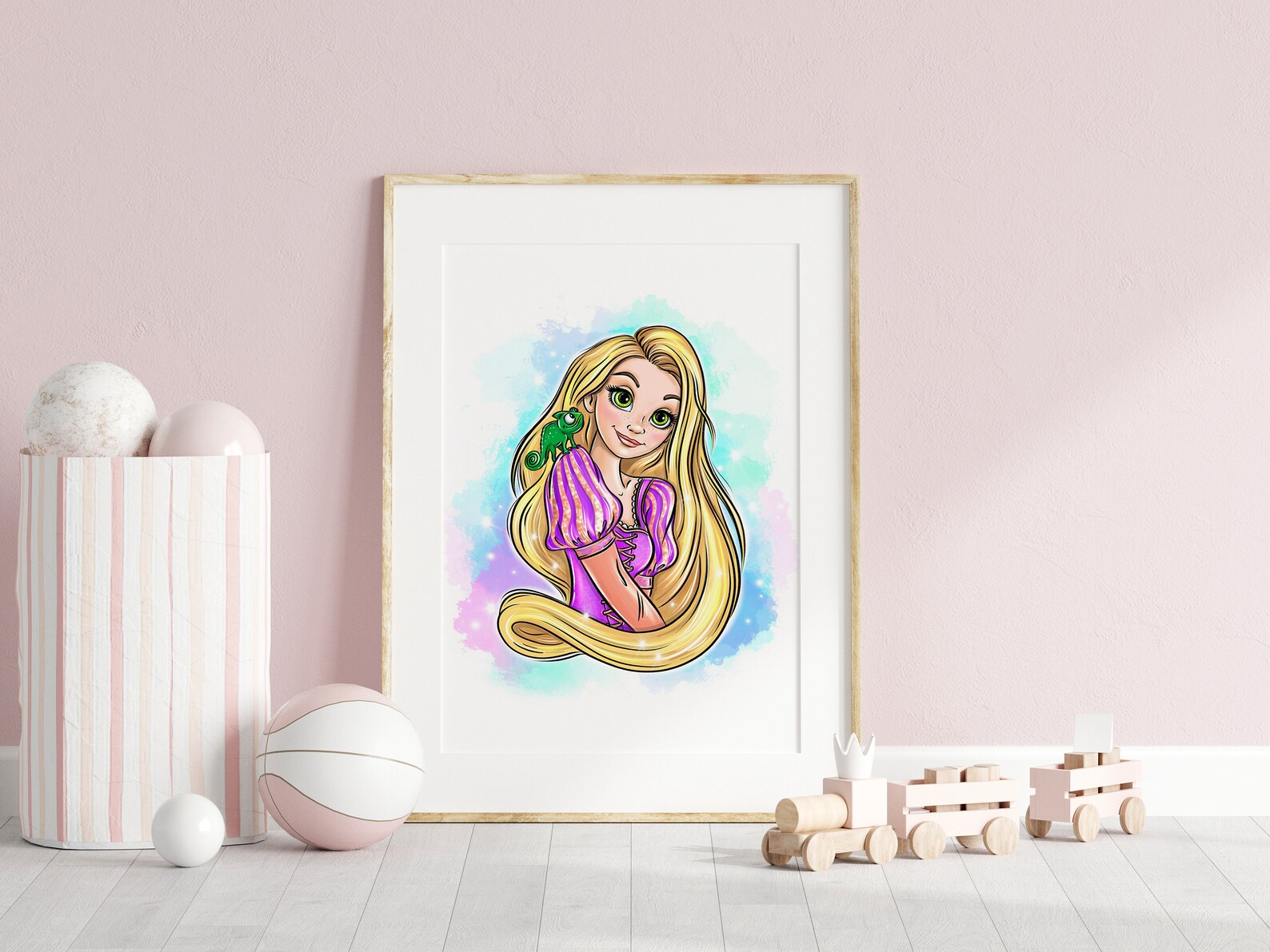 Rapunzel & Pascal Wall Art / Tangled Wall Print / Printable Wall Art ...