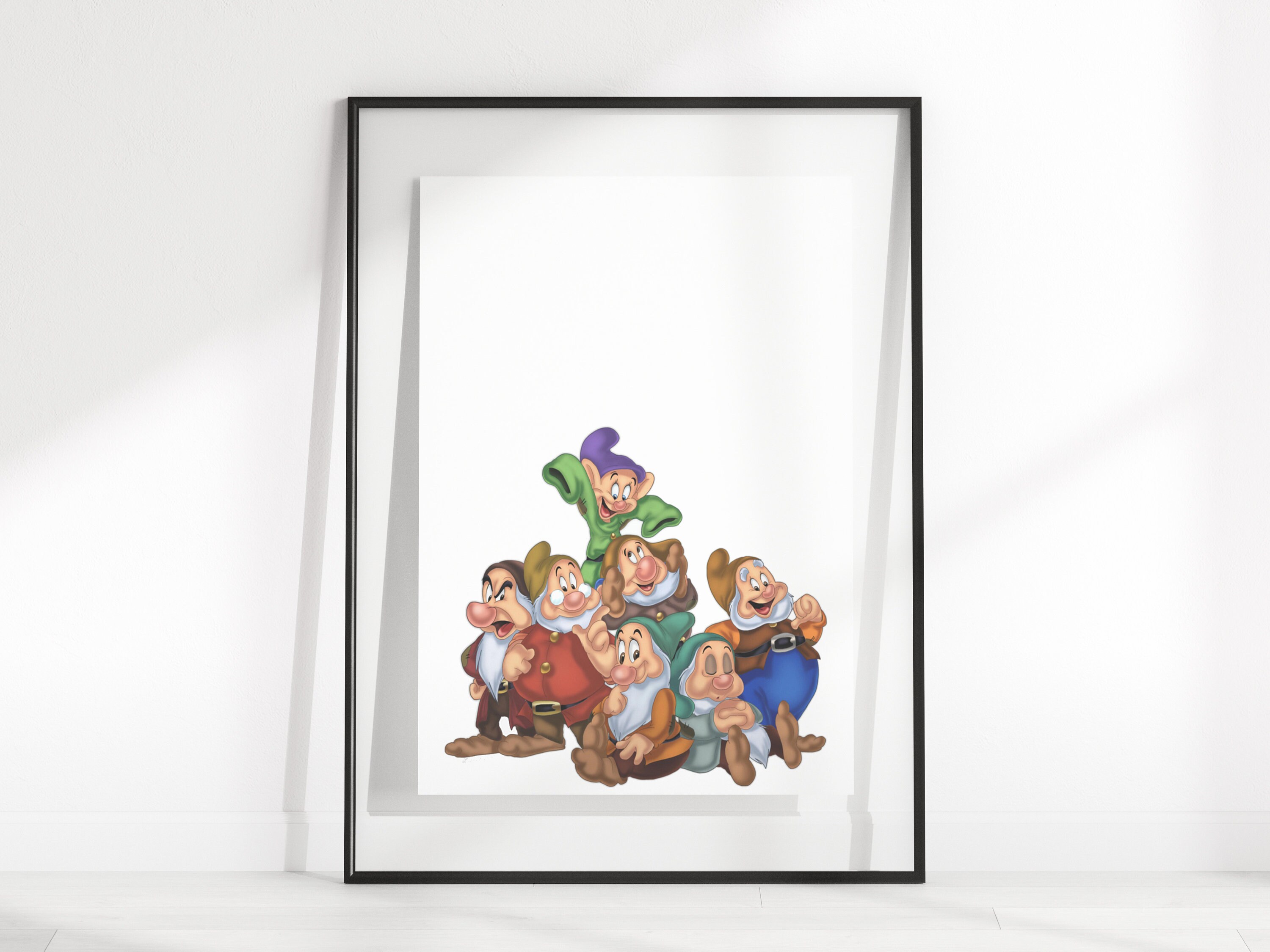 Snow White & the Seven Dwarfs Wall Print / Seven Dwarfs Wall - Etsy Snow White & the Seven Dwarfs Wall Print / Seven Dwarfs Wall - Etsy