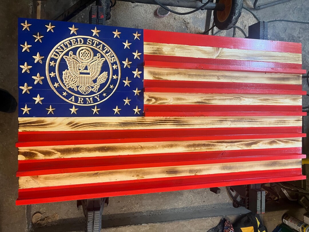 American Flag Challenge Coin Display - Etsy
