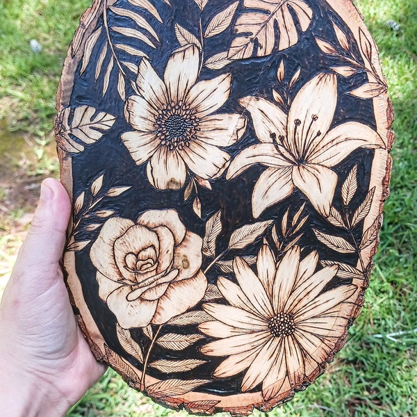 Wood Burned Art - Etsy