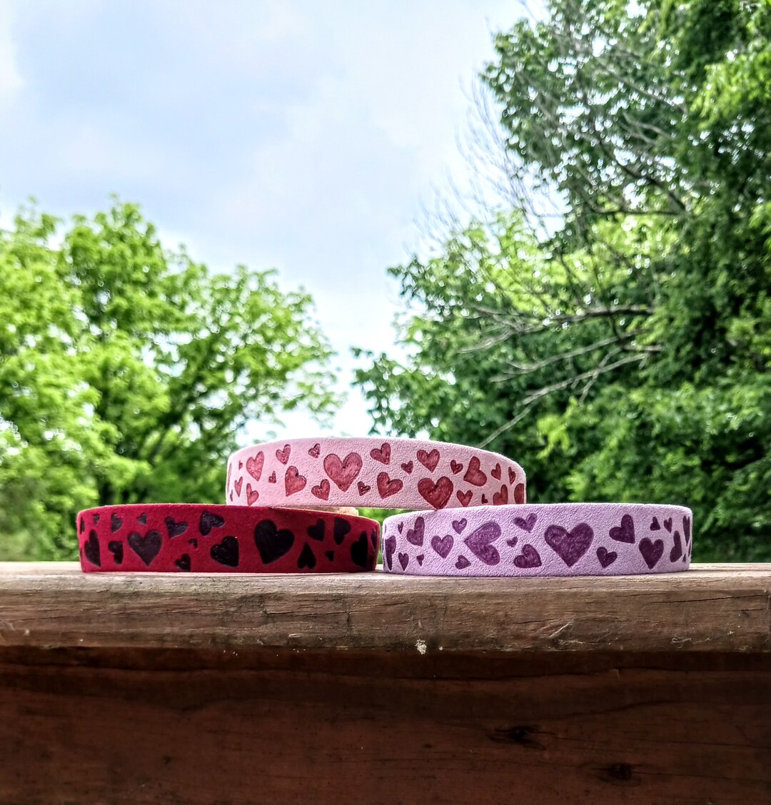 Hand Burned Limited Edition Valentine's Day Headbands in Pink, Purple ...