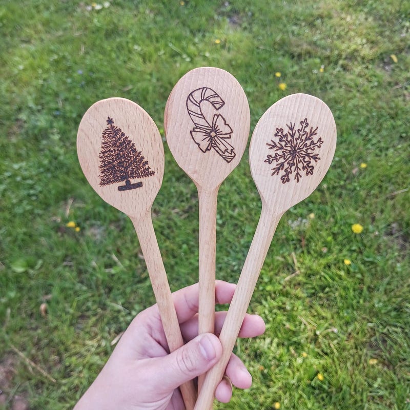 Wood Burned Spoon - Etsy