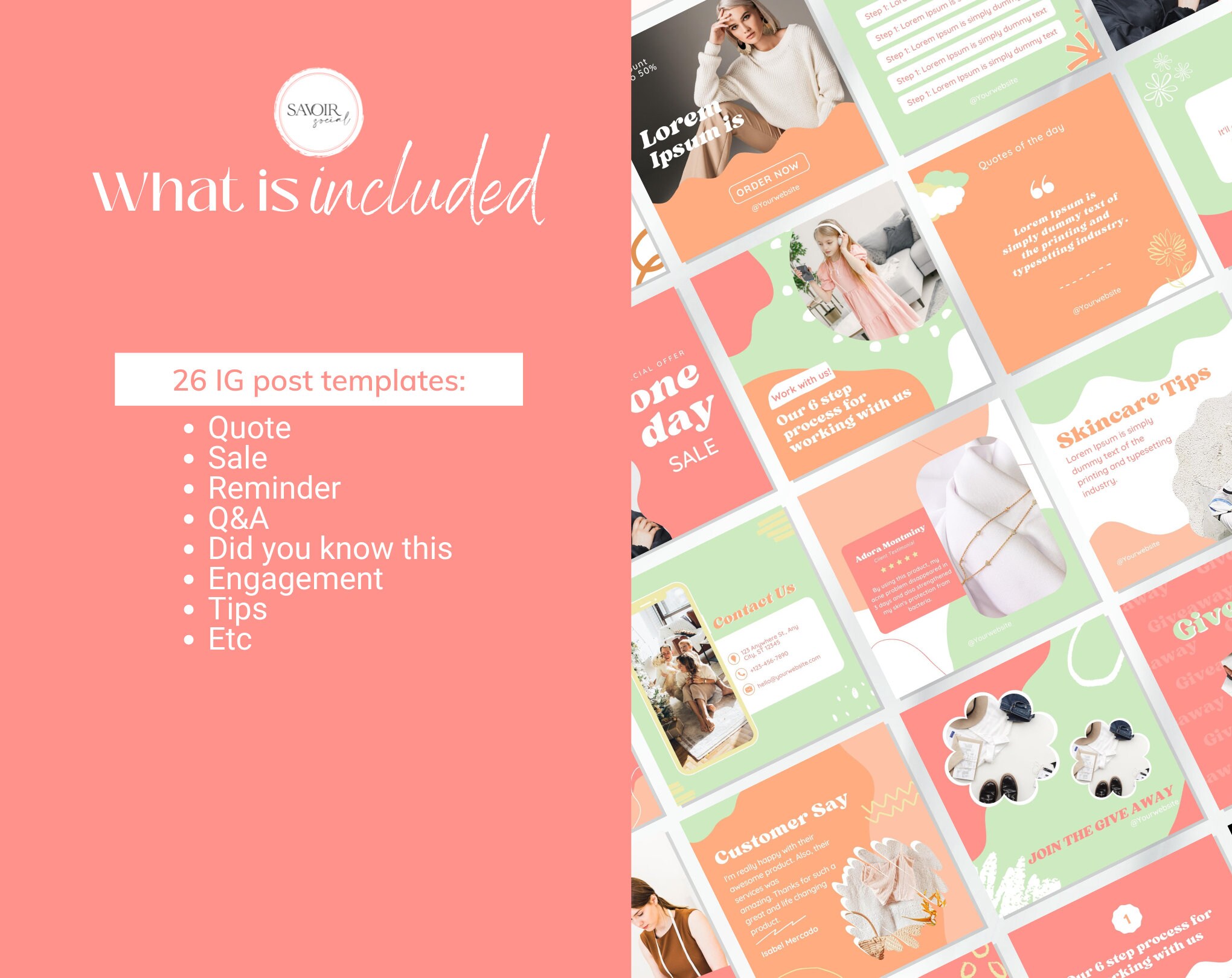 Pastel Pop Instagram Post Template, Canva Instagram Post Template ...