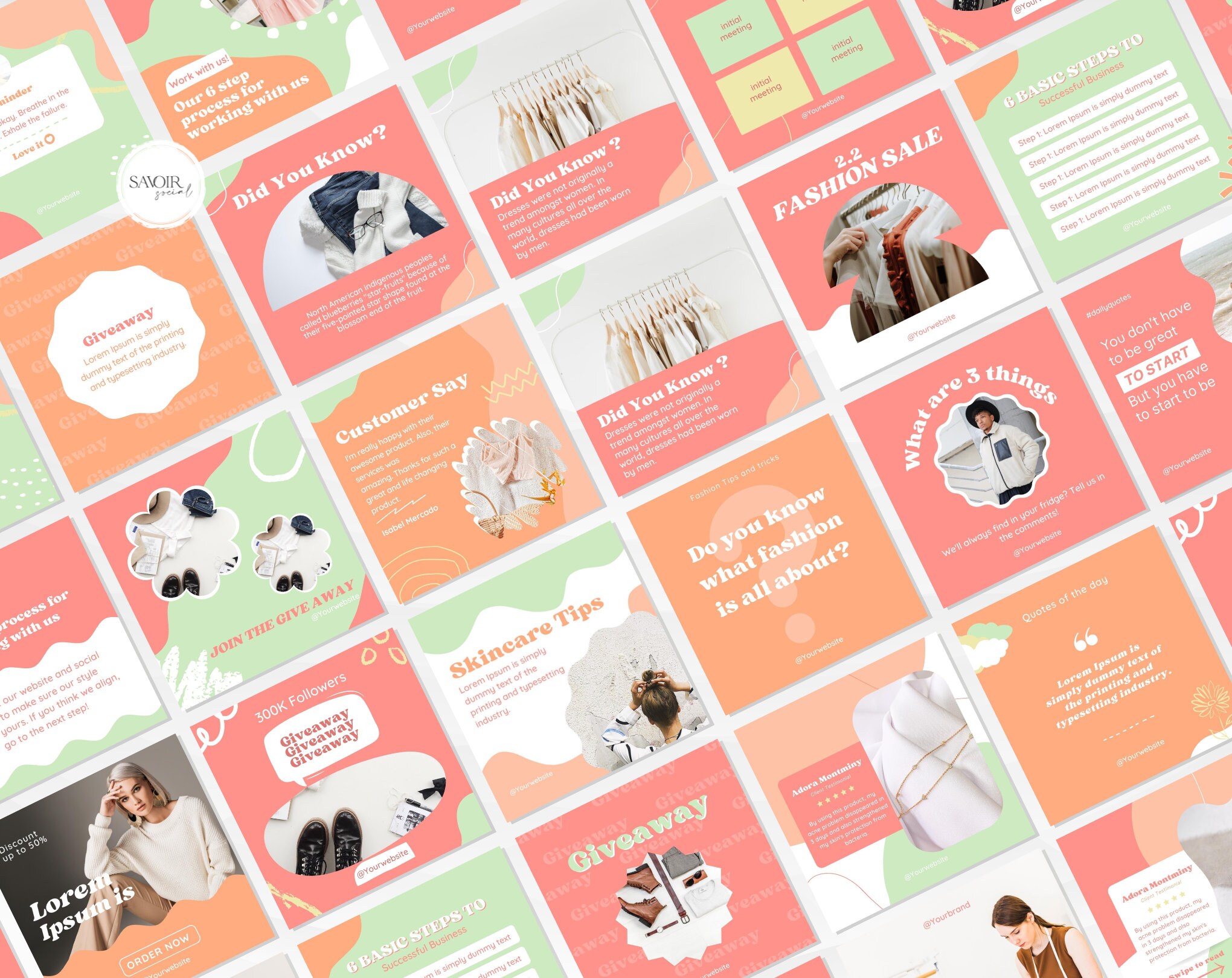 Pastel Pop Instagram Post Template, Canva Instagram Post Template ...