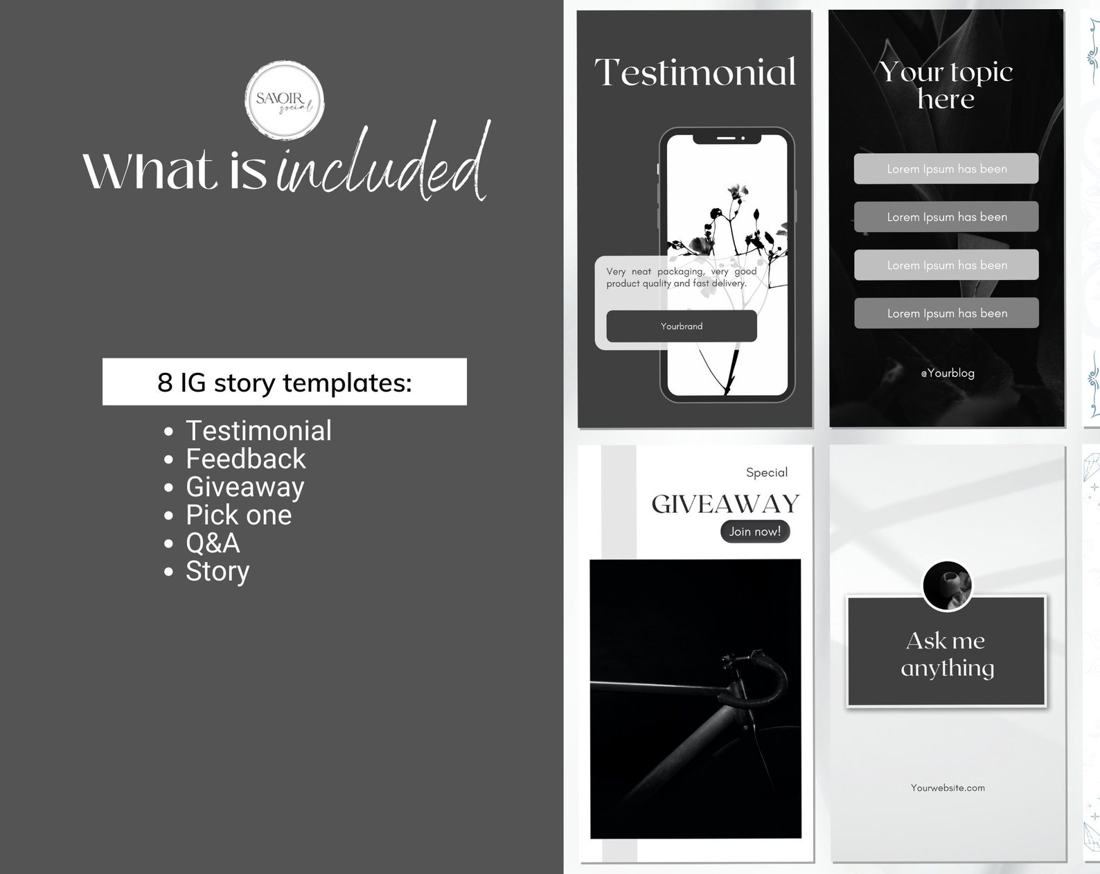 Minimal Instagram Stories Template,canva Instagram Stories Template ...