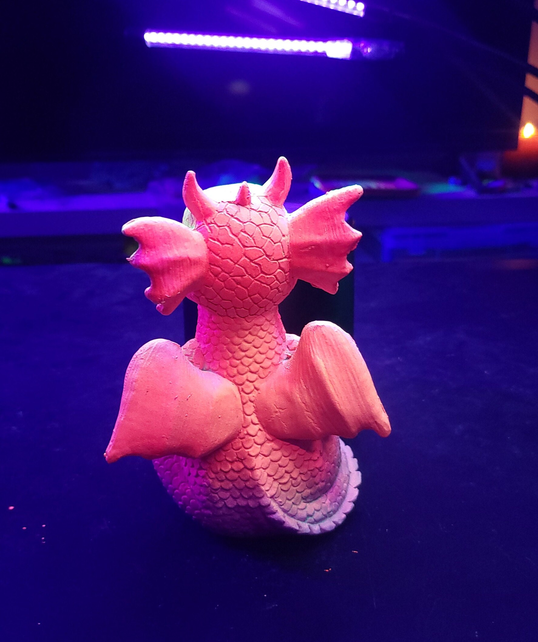 Puffie - the Meditating Dragon Blacklight and Glow in the Dark Statue ...