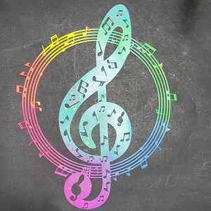 Neon Notes Blacklight Reactive Fluorescent Music Note Metal Wall Art - Etsy