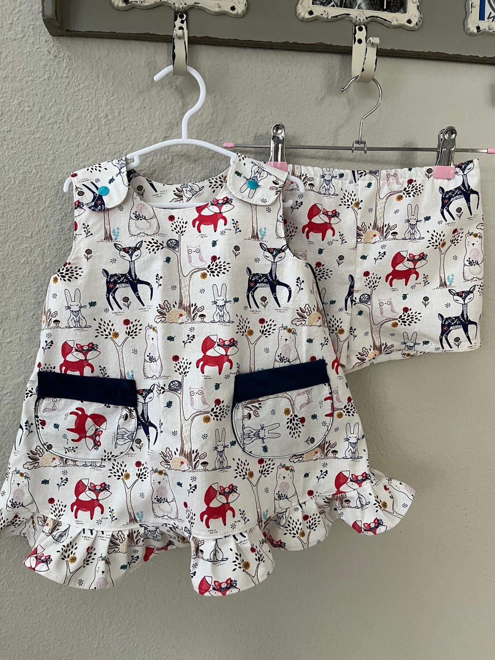 Handmade Toddler Dress and Bloomers Set Toddler Dress and Bloomers ...