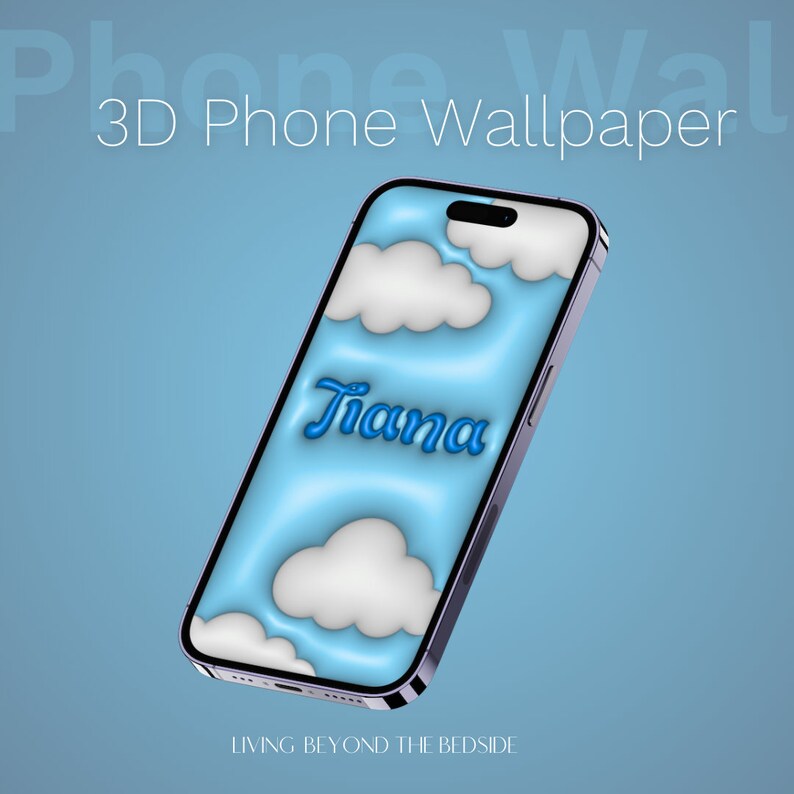 Custom 3D Phone Wallpaper With Name Personalization Custom Name Phone ...