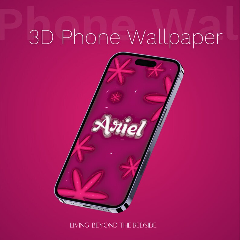 Custom 3D Phone Wallpaper With Name Personalization Custom Name Phone ...