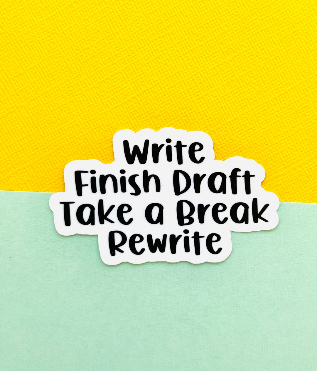 Writer Motivational Vinyl Sticker, Writer, Screenwriter, Laptop Sticker ...