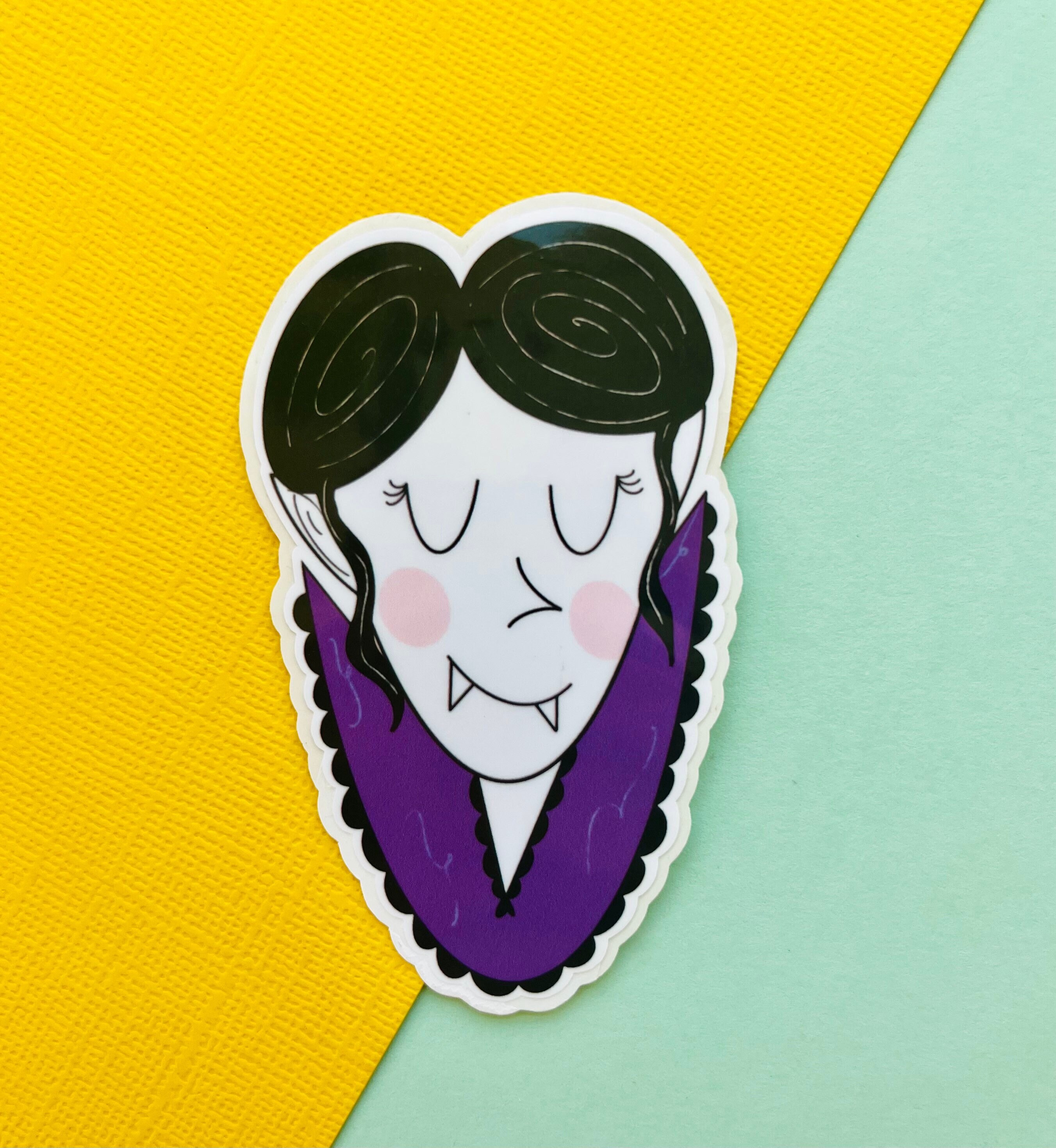 Mrs. Vampire Vinyl Sticker, Vampire Sticker, Halloween Sticker, Water ...