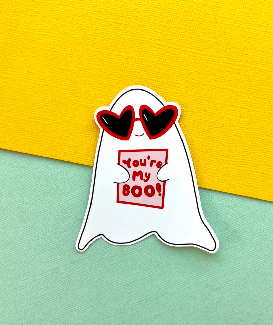 Cute Ghost Love Vinyl Sticker, You're My Boo Sticker, Ghosts, Cute ...
