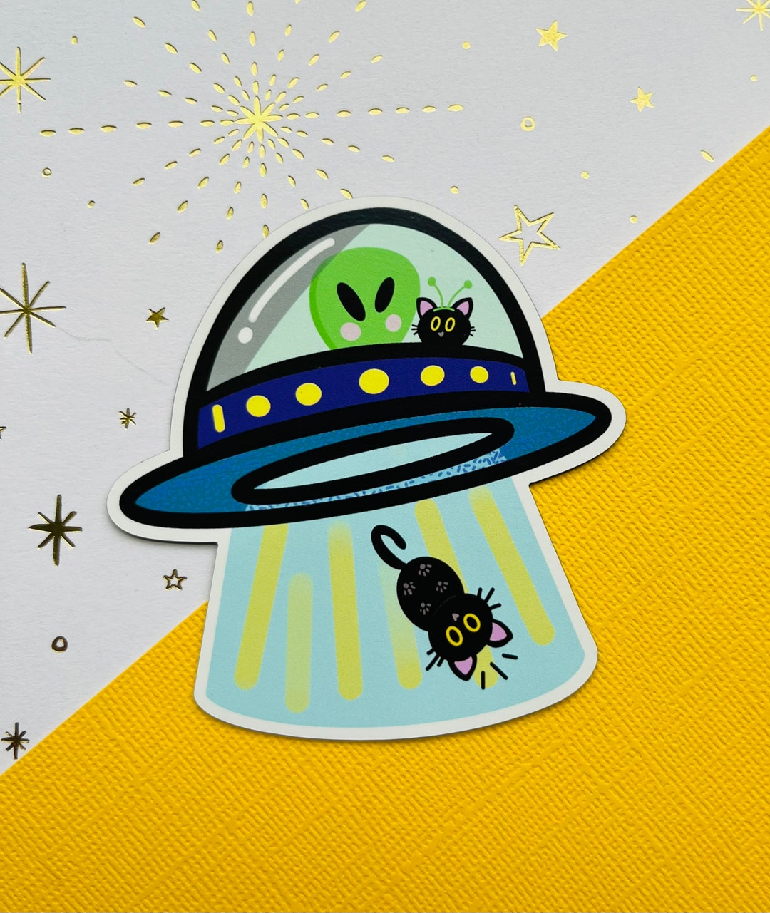 Alien Magnet, Cute Alien & Kitty Magnet, Cute Alien, Cute Cat ...
