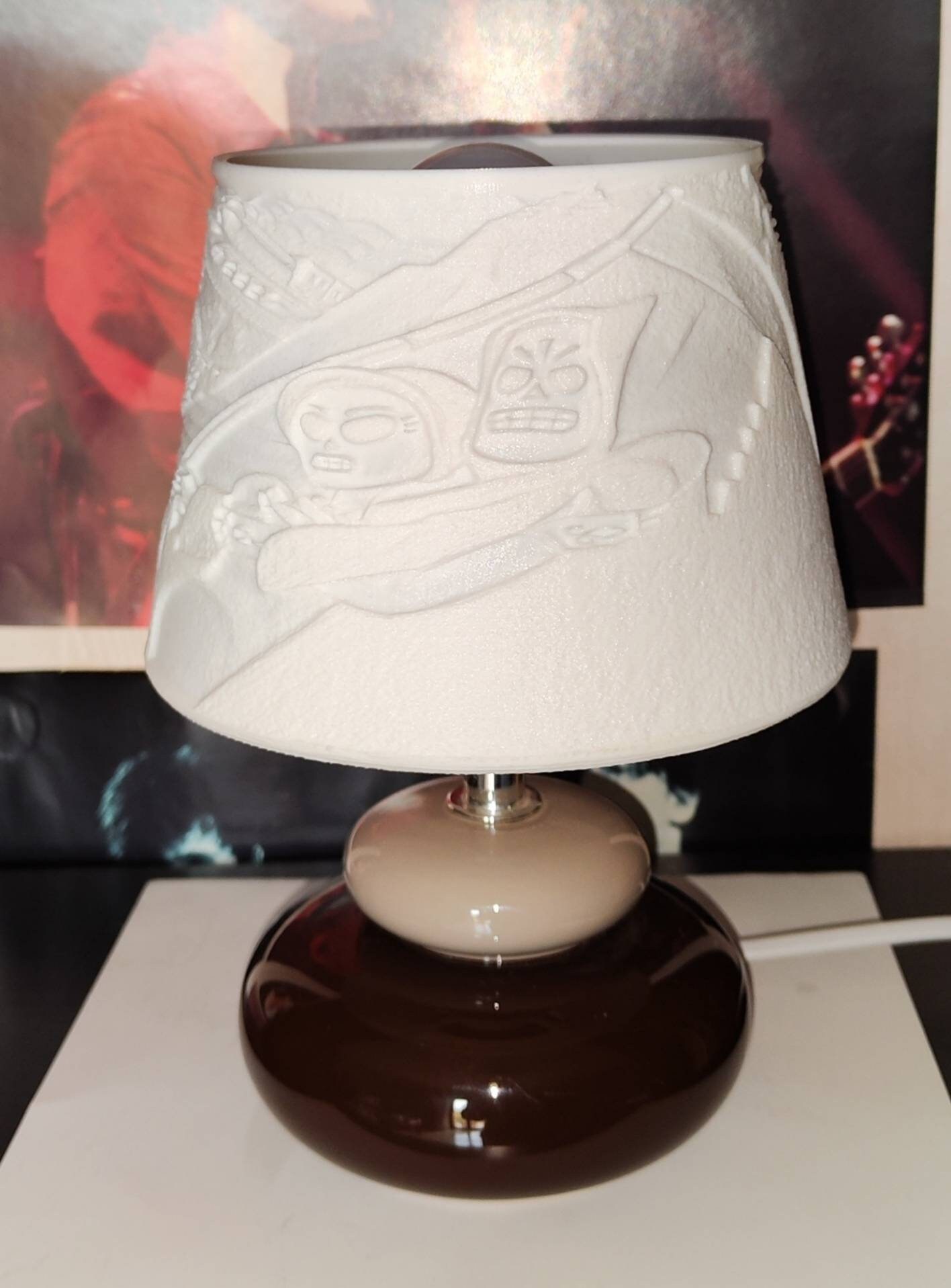 Grim Fandango Lamp 3D Printed Lampshade Manny Calavera Lucasarts - Etsy
