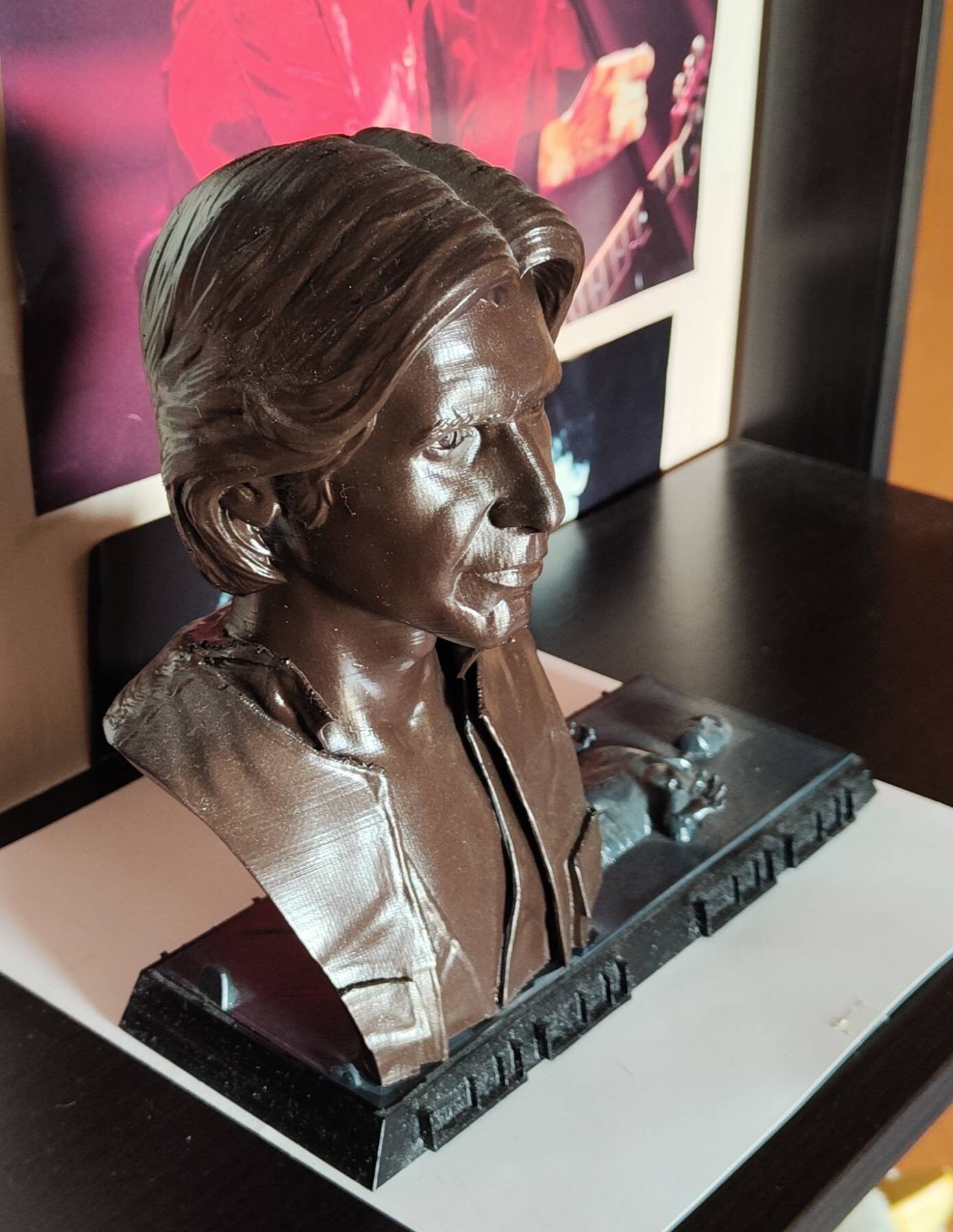 HAN SOLO Bust on Carbonite Base - Fan Art 3D Printed - 22 Cm Tall ...