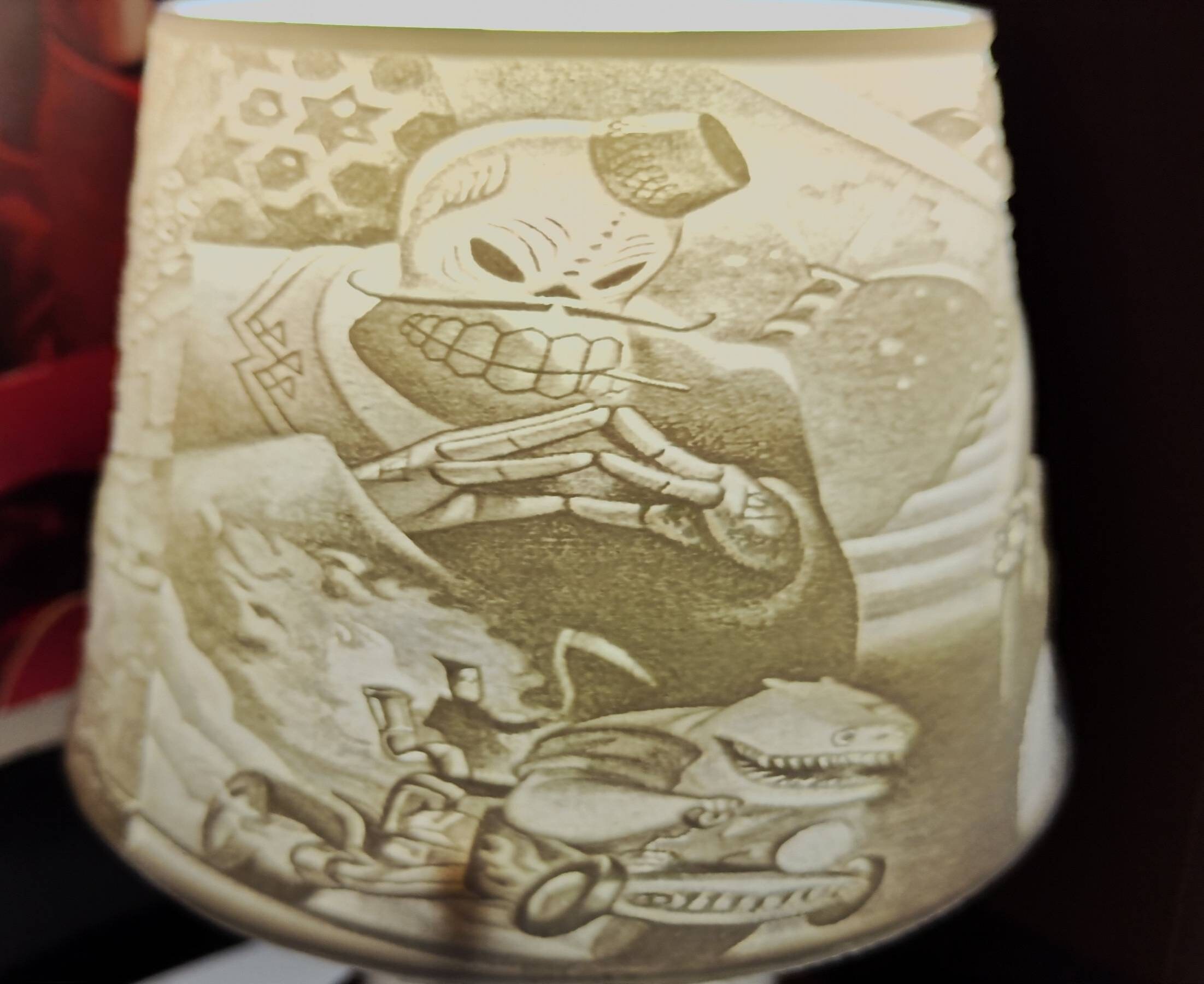 Grim Fandango Lamp 3D Printed Lampshade Manny Calavera Lucasarts - Etsy