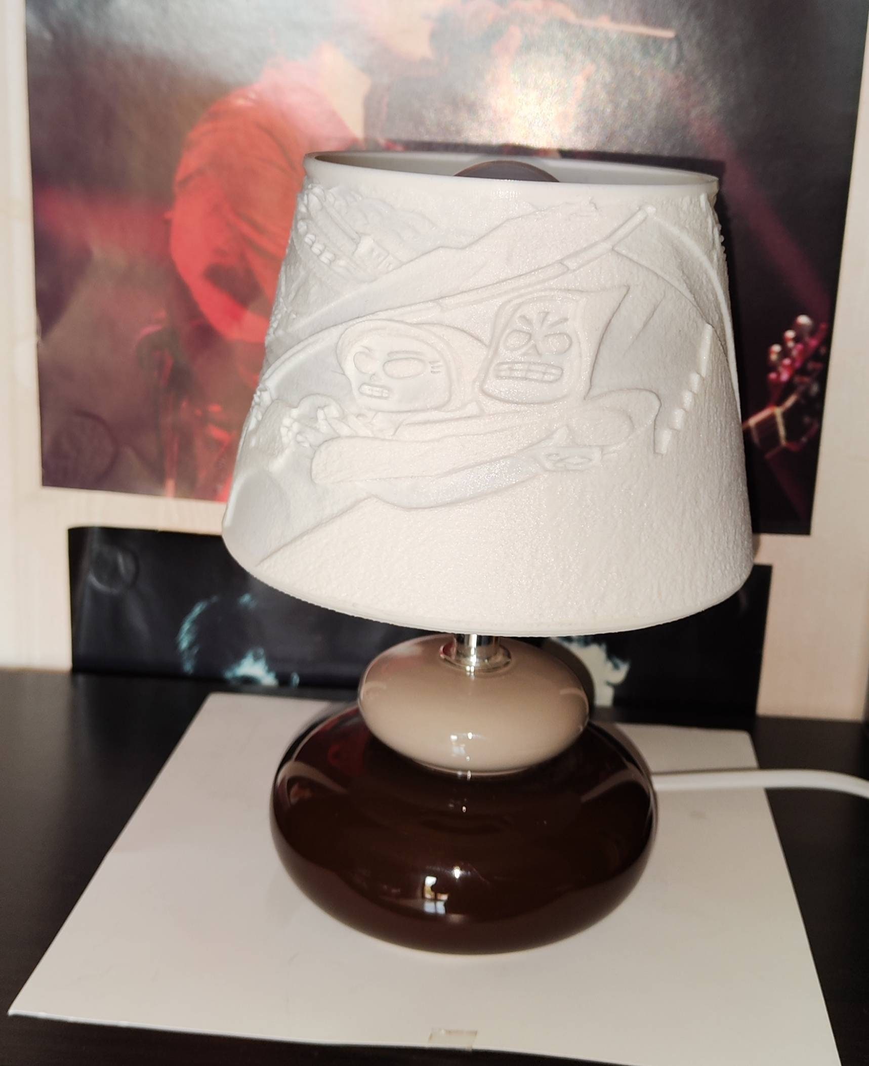 Grim Fandango Lamp 3D Printed Lampshade Manny Calavera Lucasarts - Etsy