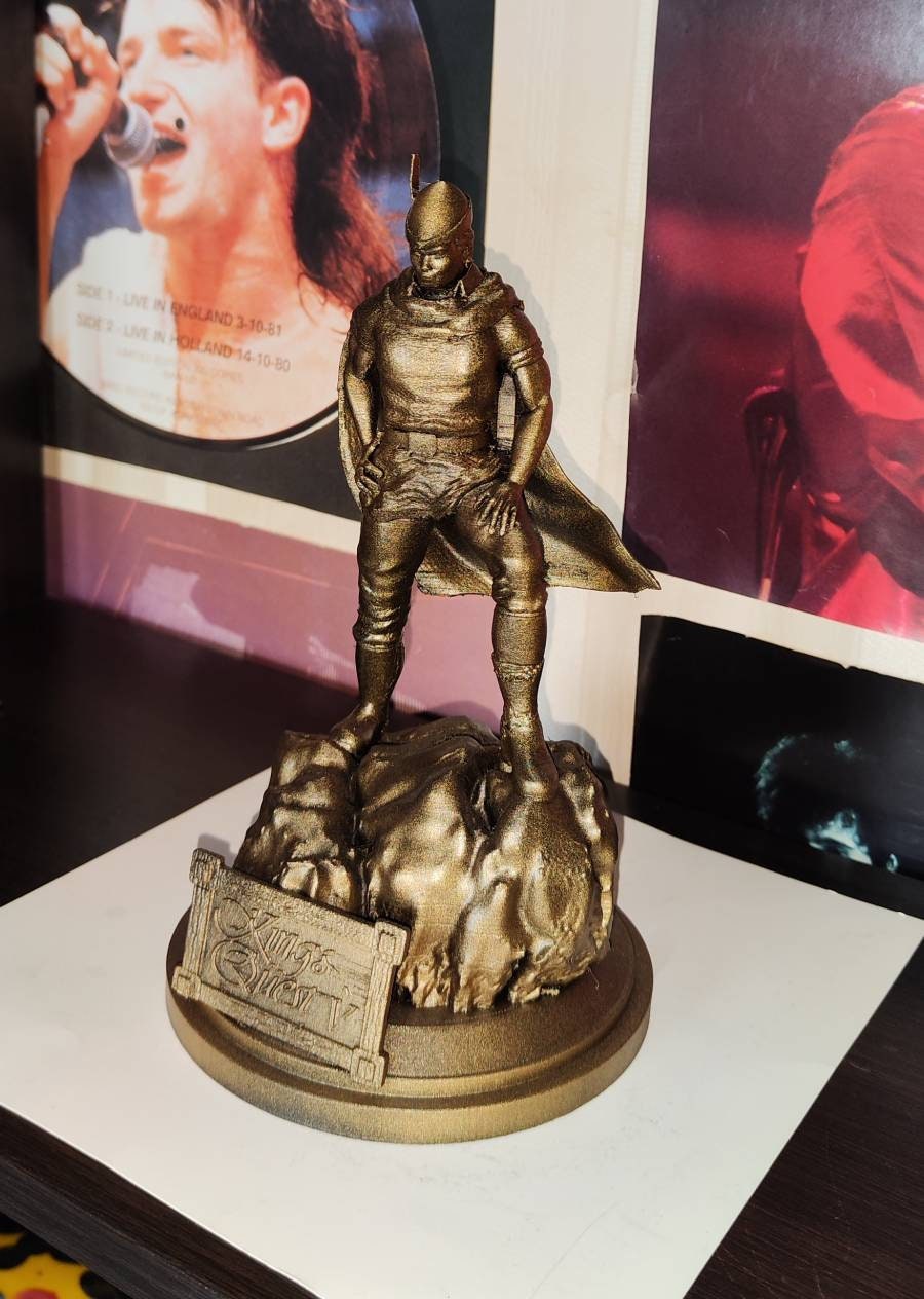 King's Quest King Graham 3D Printed Statue 20 Cm Approx Fan Art Sierra ...