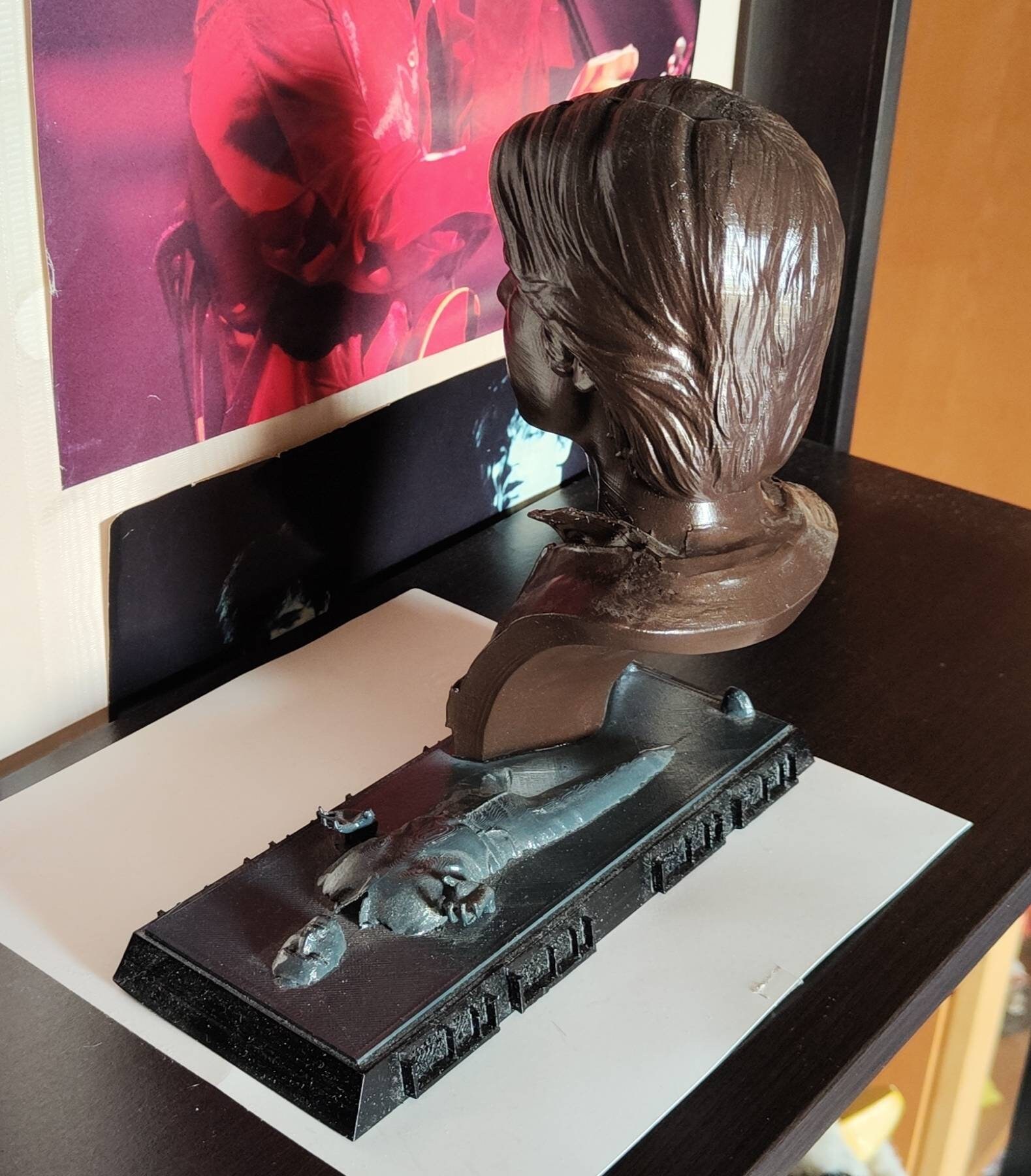 HAN SOLO Bust on Carbonite Base Fan Art 3D Printed 22 Cm - Etsy