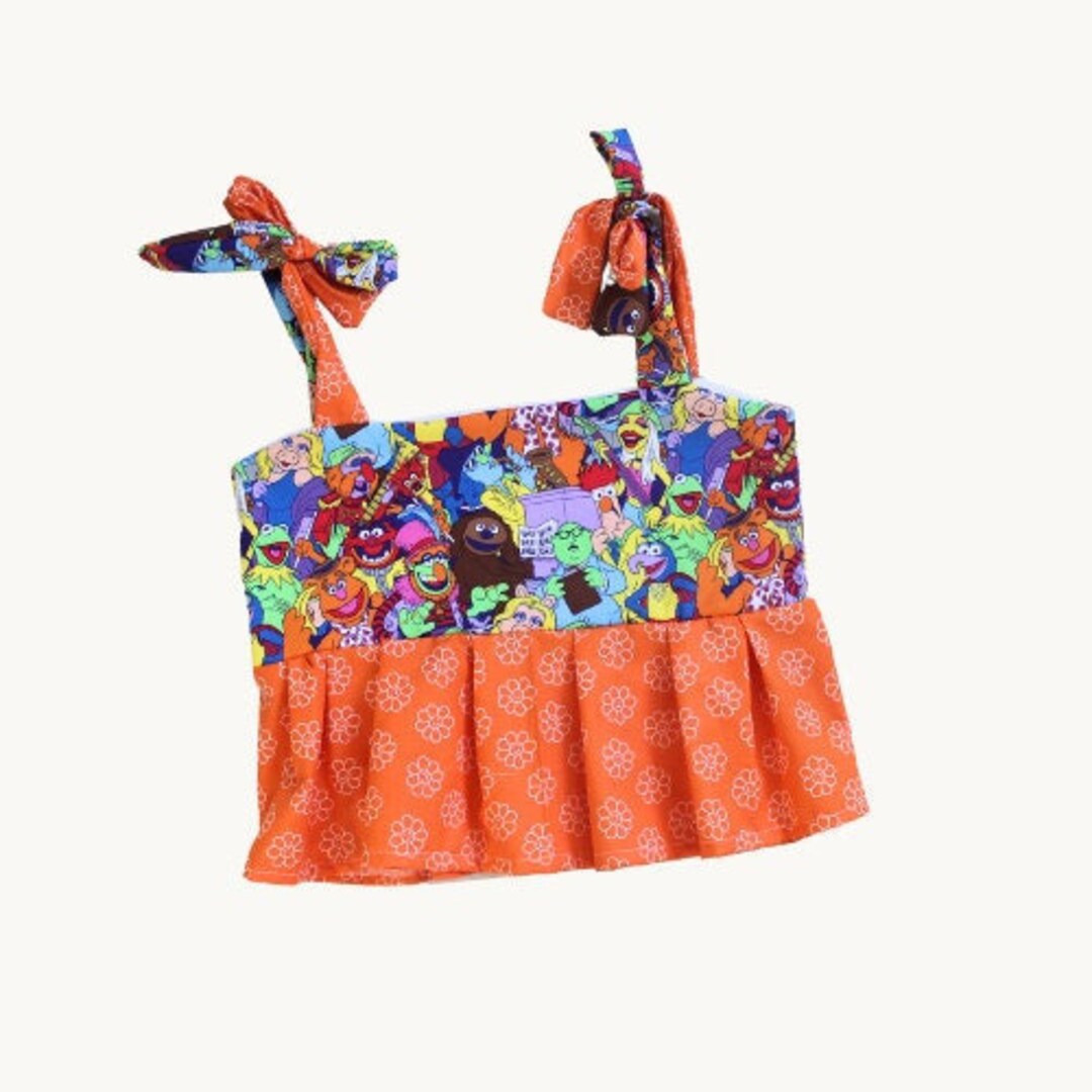 The Muppets Peplum Top // Tie Strap // Size Small // Hollywood Studios ...