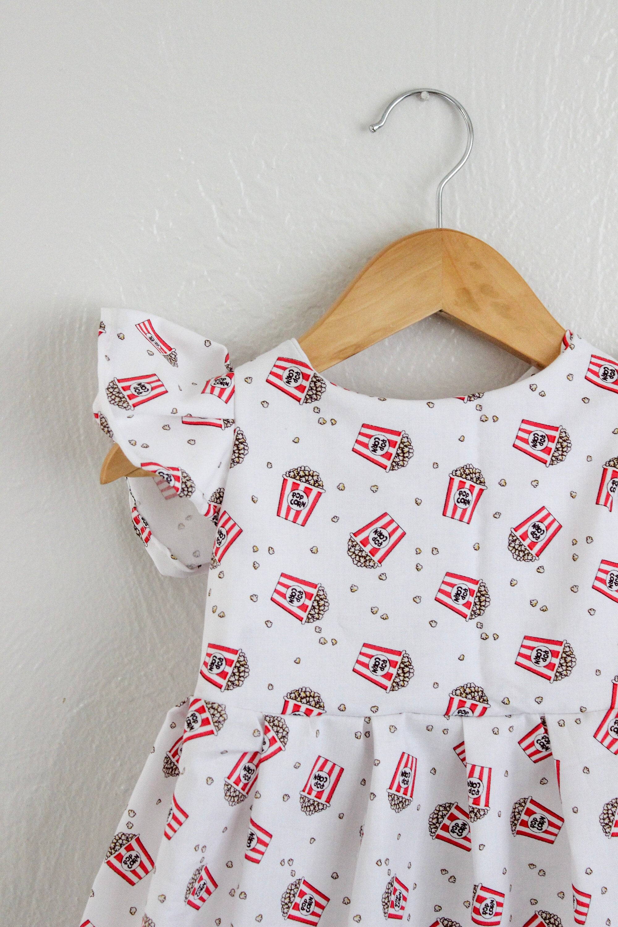 Popcorn Dress // Baby Girl Dress // Ready to Ship // Movies // - Etsy