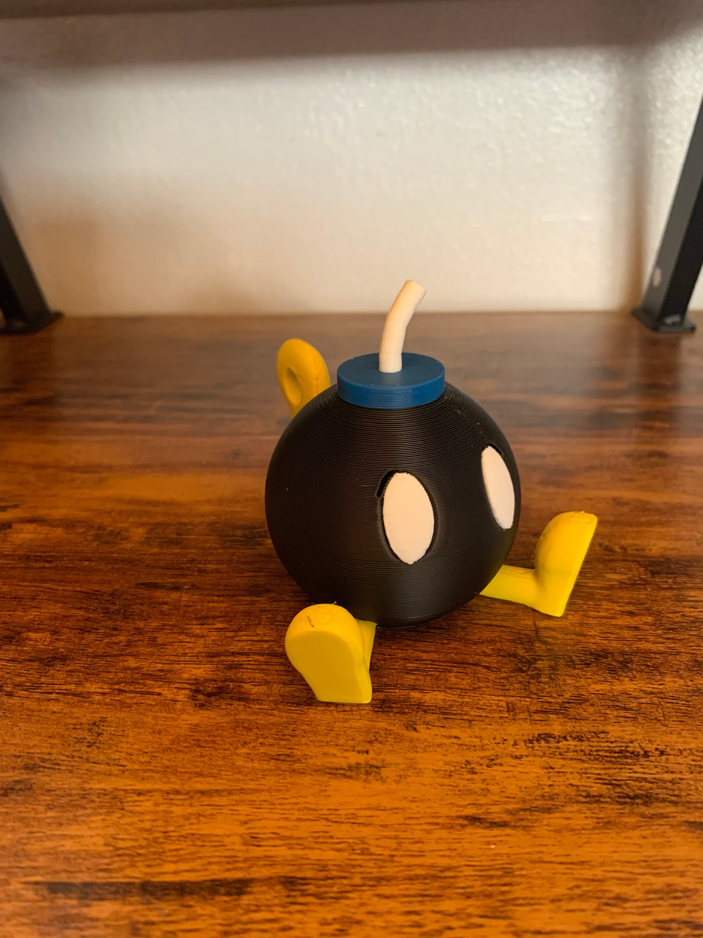 3d Printed Bob Omb Retro Mario Collectible Desk Decor Etsy