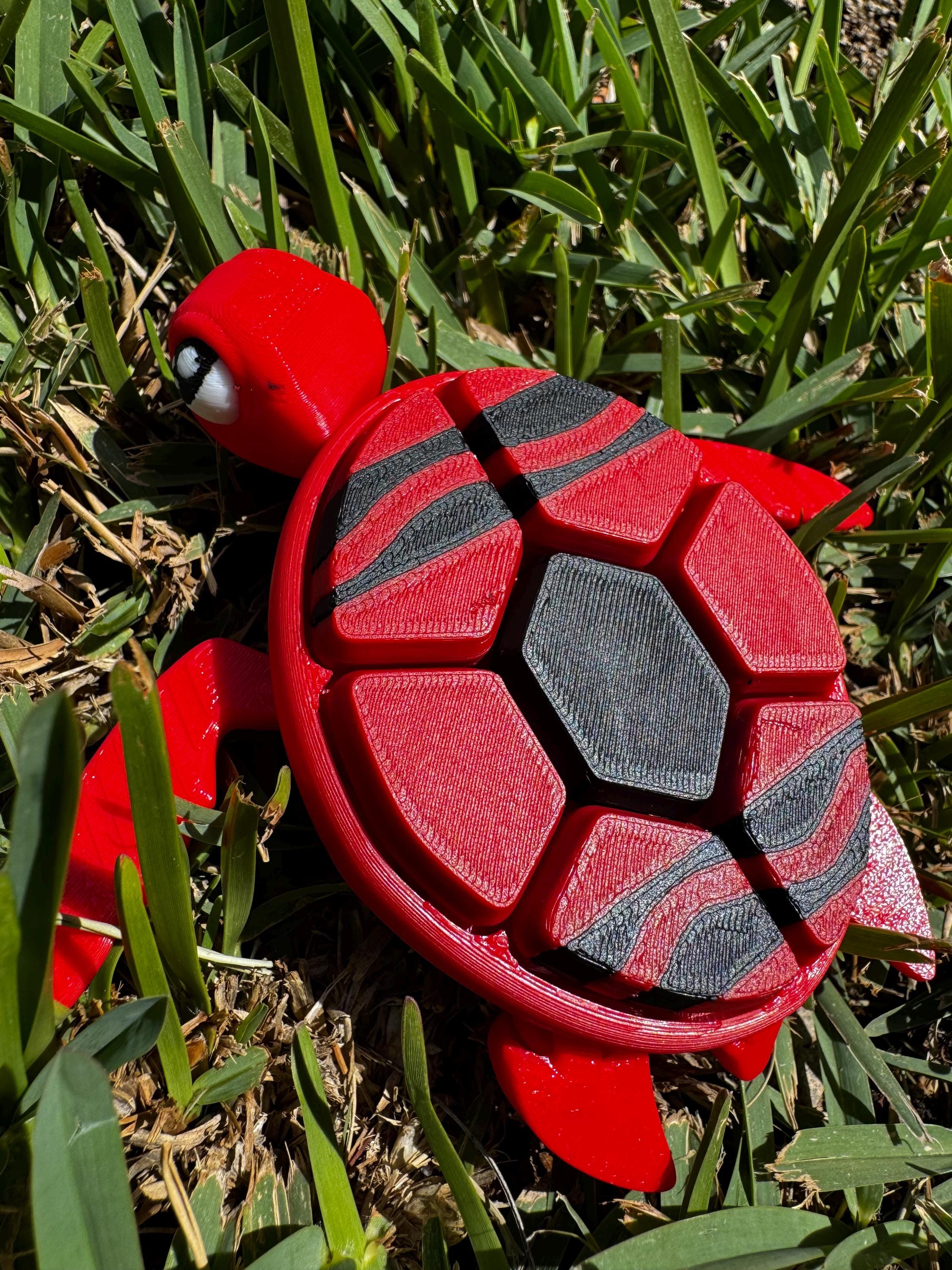 3D Printed Fidget Sea Turtle Toy – Sensory Key Caps – Fidget Turtle for ...