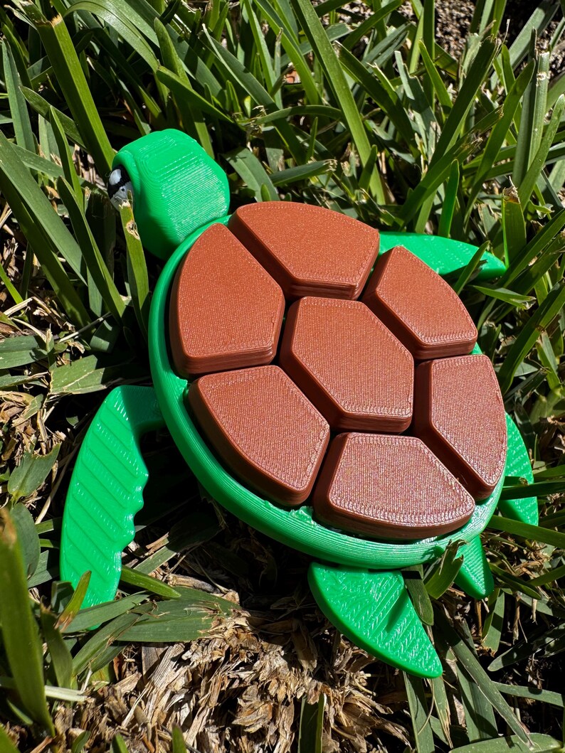 3D Printed Fidget Sea Turtle Toy – Sensory Key Caps – Fidget Turtle for ...