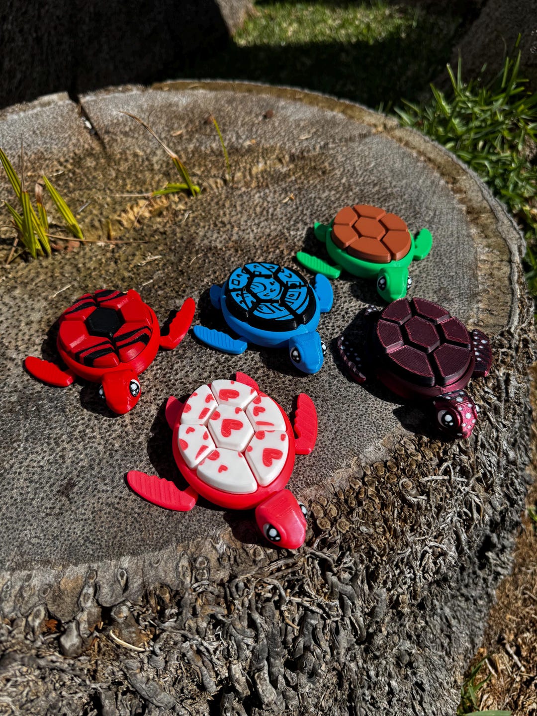 3D Printed Fidget Sea Turtle Toy – Sensory Key Caps – Fidget Turtle for ...