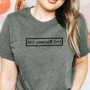 Love Yourself First SVG, Love Yourself SVG, Positivity Svg, Mental ...