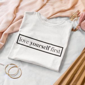 Love Yourself First SVG, Love Yourself SVG, Positivity Svg, Mental ...