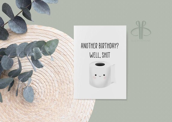 Printable Birthday Card Toilet Paper Birthday Card Digital - Etsy